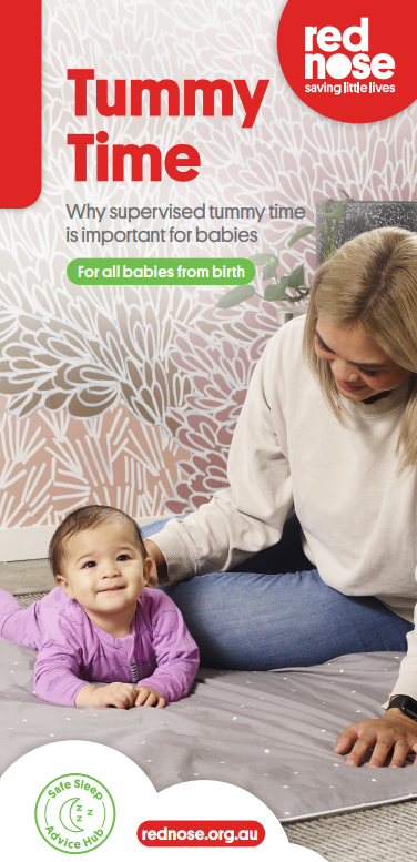 Tummy Time Brochures (bundle of 100) – Red Nose Learning